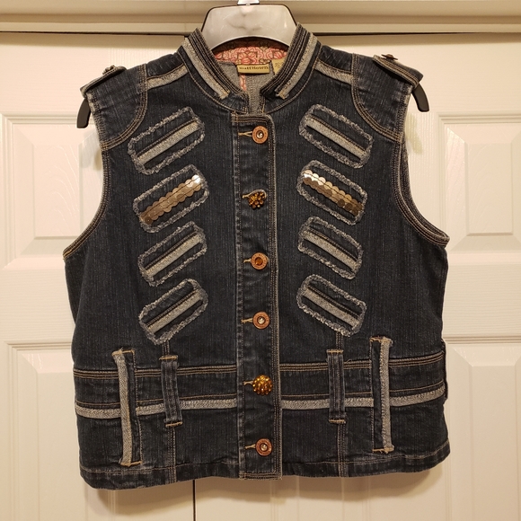 Ruff Hewn | Jackets & Coats | Rare Ruff Hewn Denim Vest Jean Womens ...